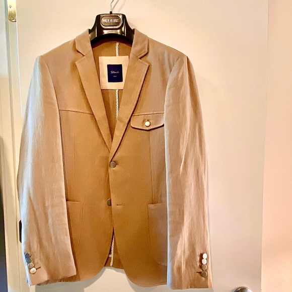 SST&C | Suits & Blazers | Lightweight Hopsack Tweed Linen Blazer 48r ...